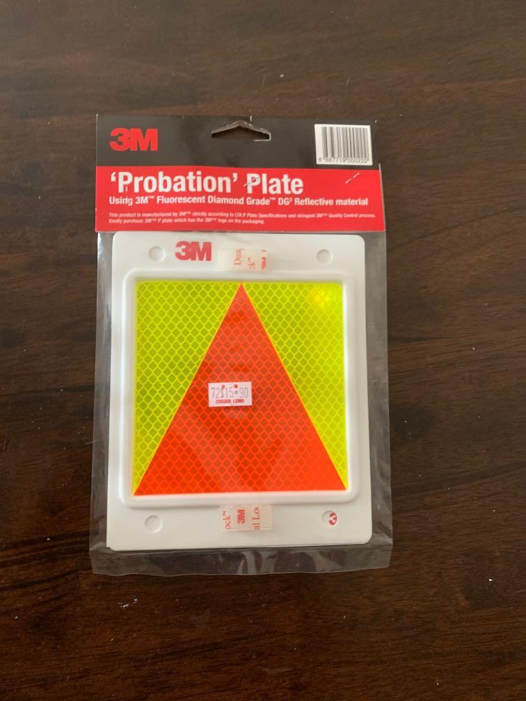 3M probation car plate, Car Accessories, Accessories on Carousell