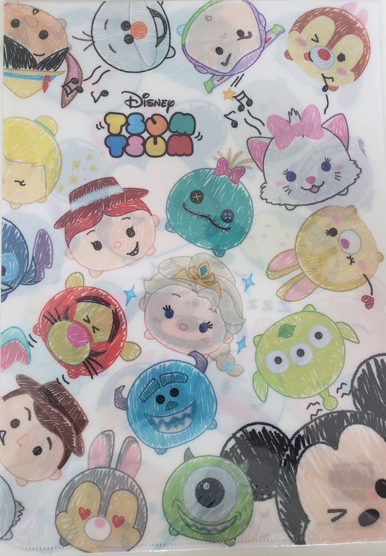 Brand new A4 L-shape Disney Tsum Tsum/Frozen/Sanrio Little Twin Stars ...