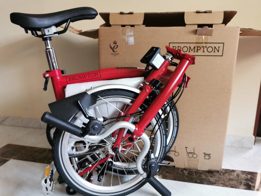Brompton M6L Red, Sports Equipment, Bicycles & Parts, Bicycles on Carousell
