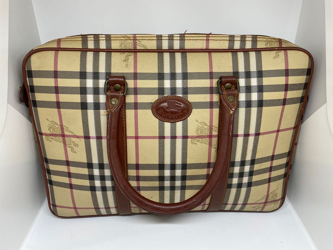 Burberry Laptop Bag, Luxury, Bags & Wallets on Carousell