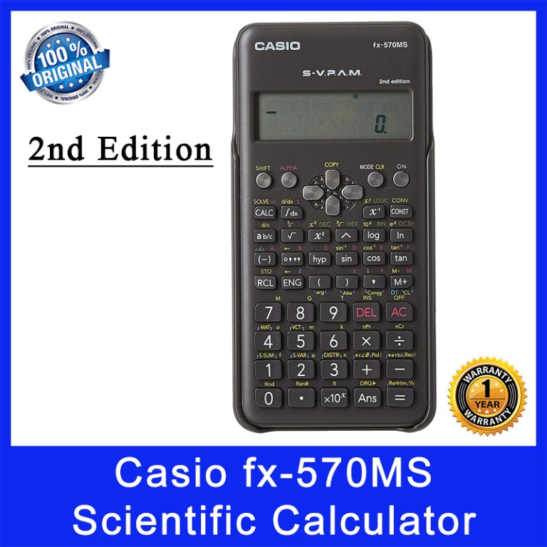 Casio fx-570MS Scientific Calculator. New 2nd Edition Casio FX570MS ...