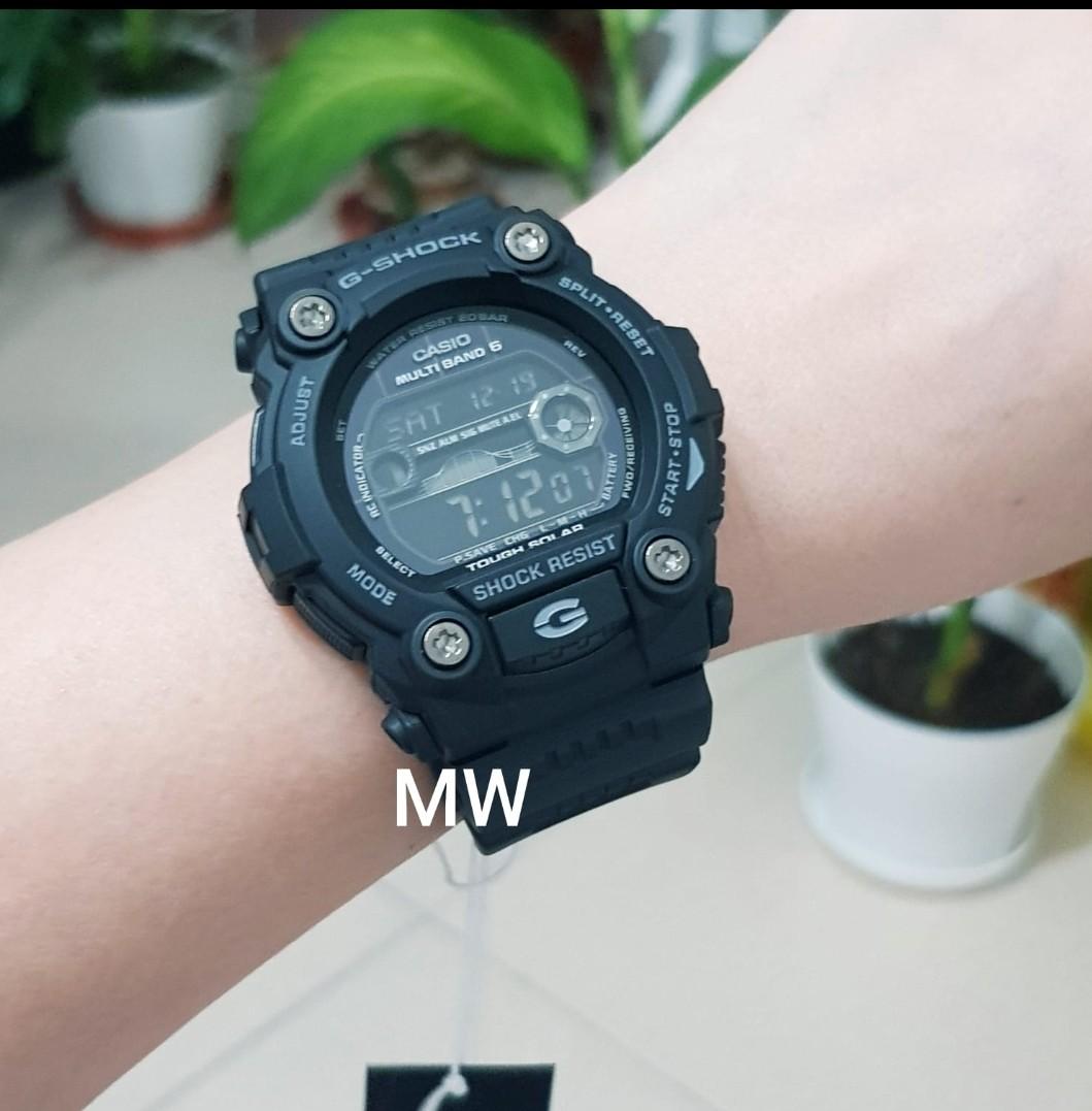 Casio g shock solar power men's watch gw7900b gw-7900b black resin ...