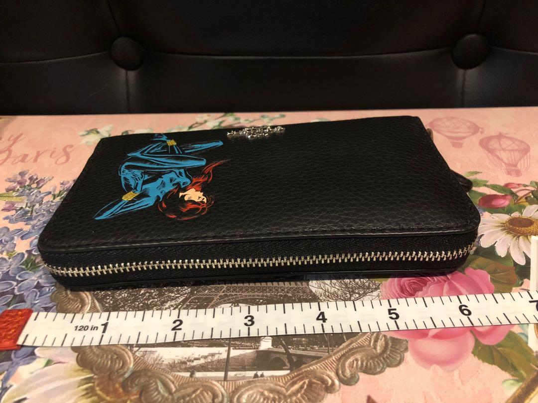 Coach x Marvel Black Widow Wallet, Luxury, Bags & Wallets on Carousell