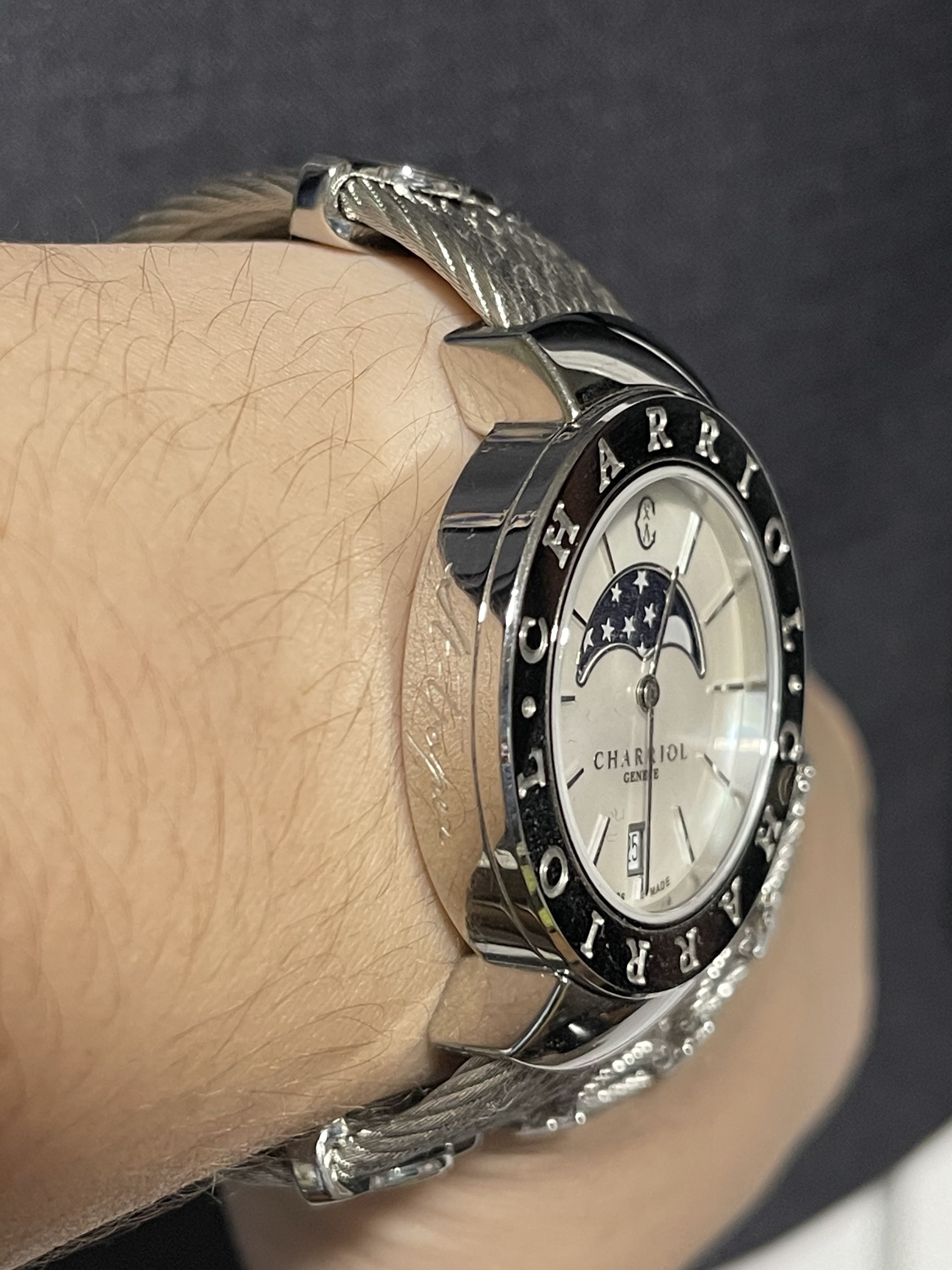 Complete CHARRIOL St. Tropez Moonphase Lady Watch, Luxury, Watches on ...