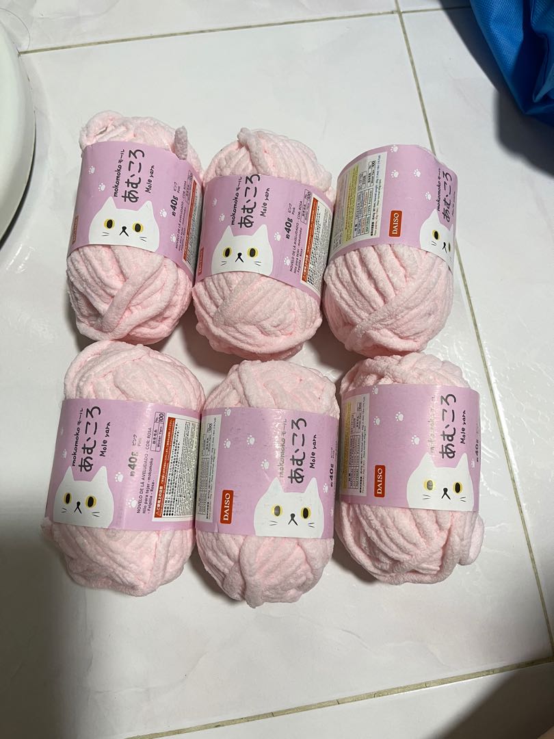 Daiso Mole Yarn, Hobbies & Toys, Stationary & Craft, Craft Supplies ...