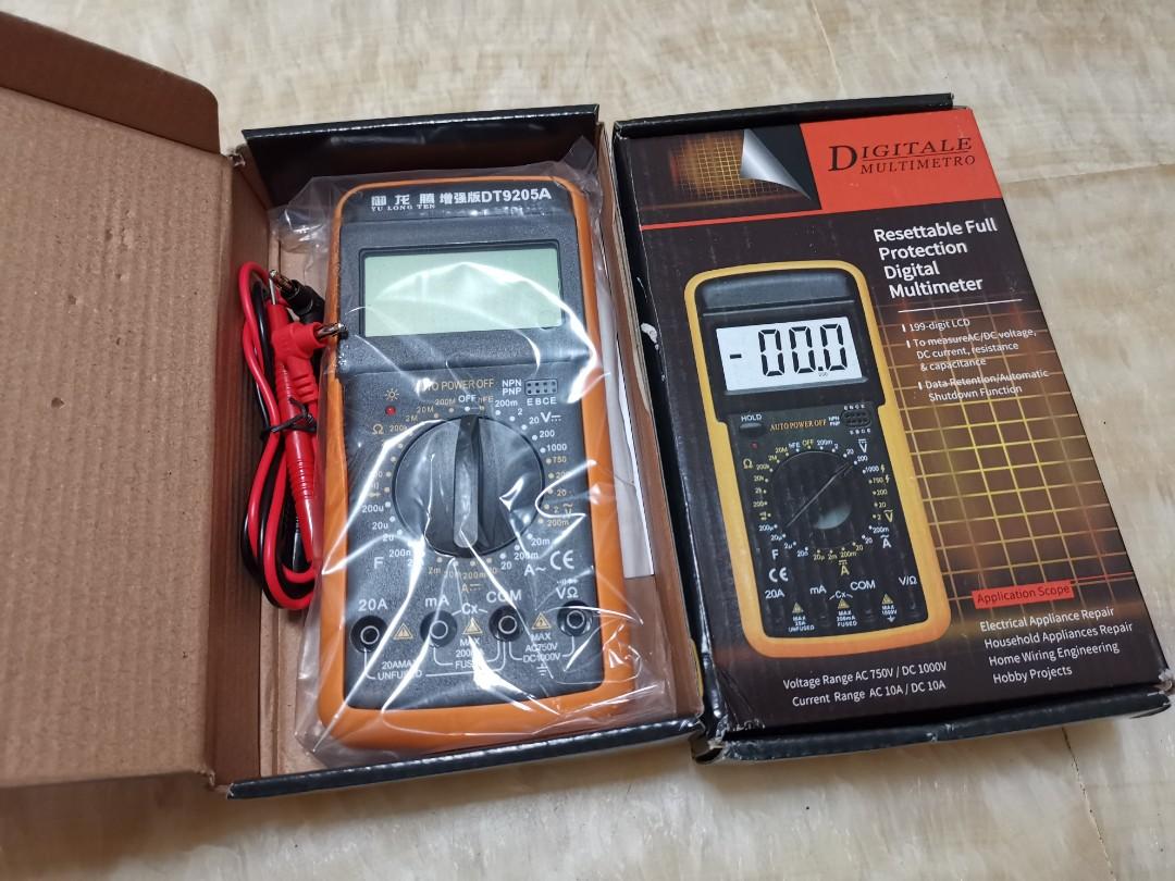 Digital multimeter dt9205, Everything Else on Carousell