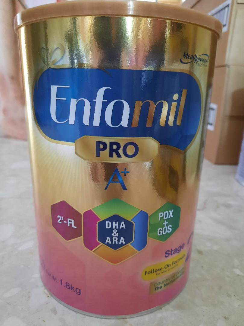 2x 1.8kg Stage 2 Enfamil Pro A+ Made in Netherland for Sin, Babies ...