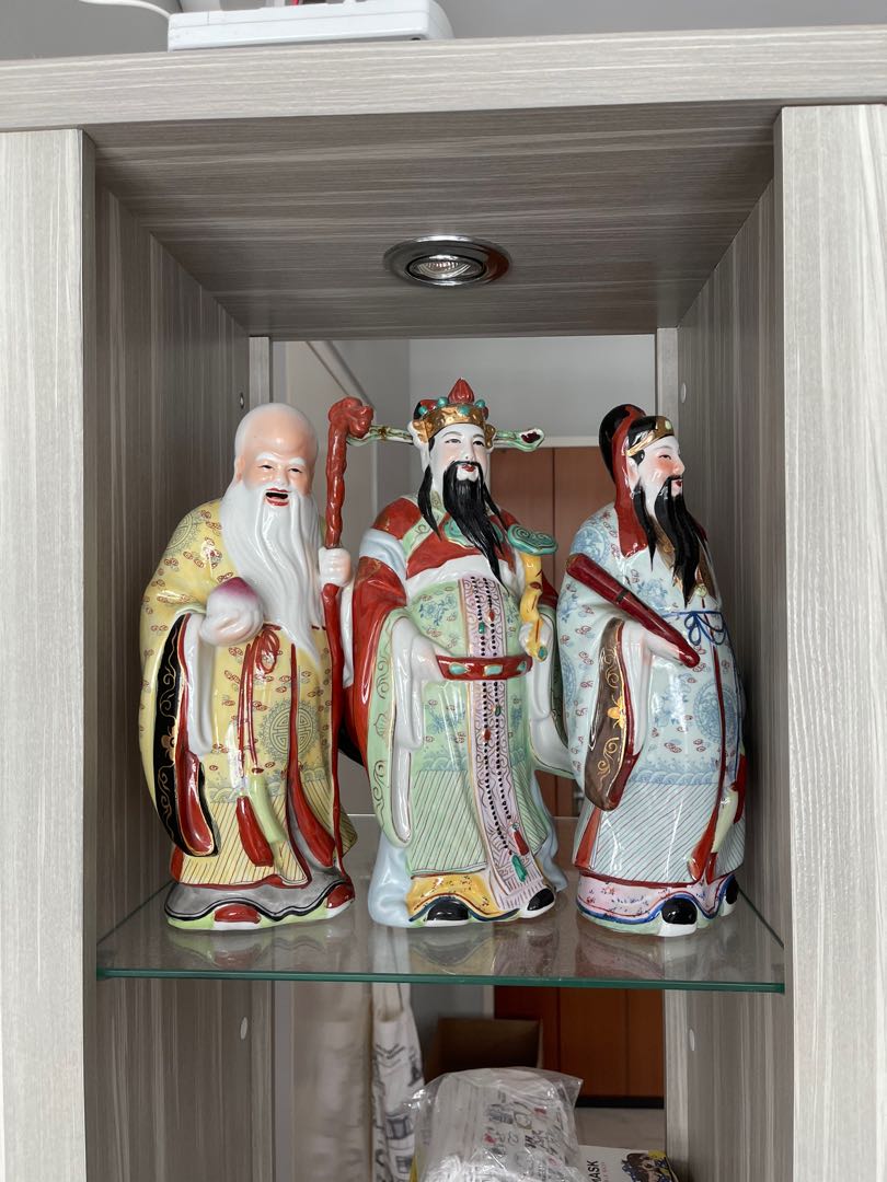 Fu Lu Shou statues, Hobbies & Toys, Memorabilia & Collectibles ...