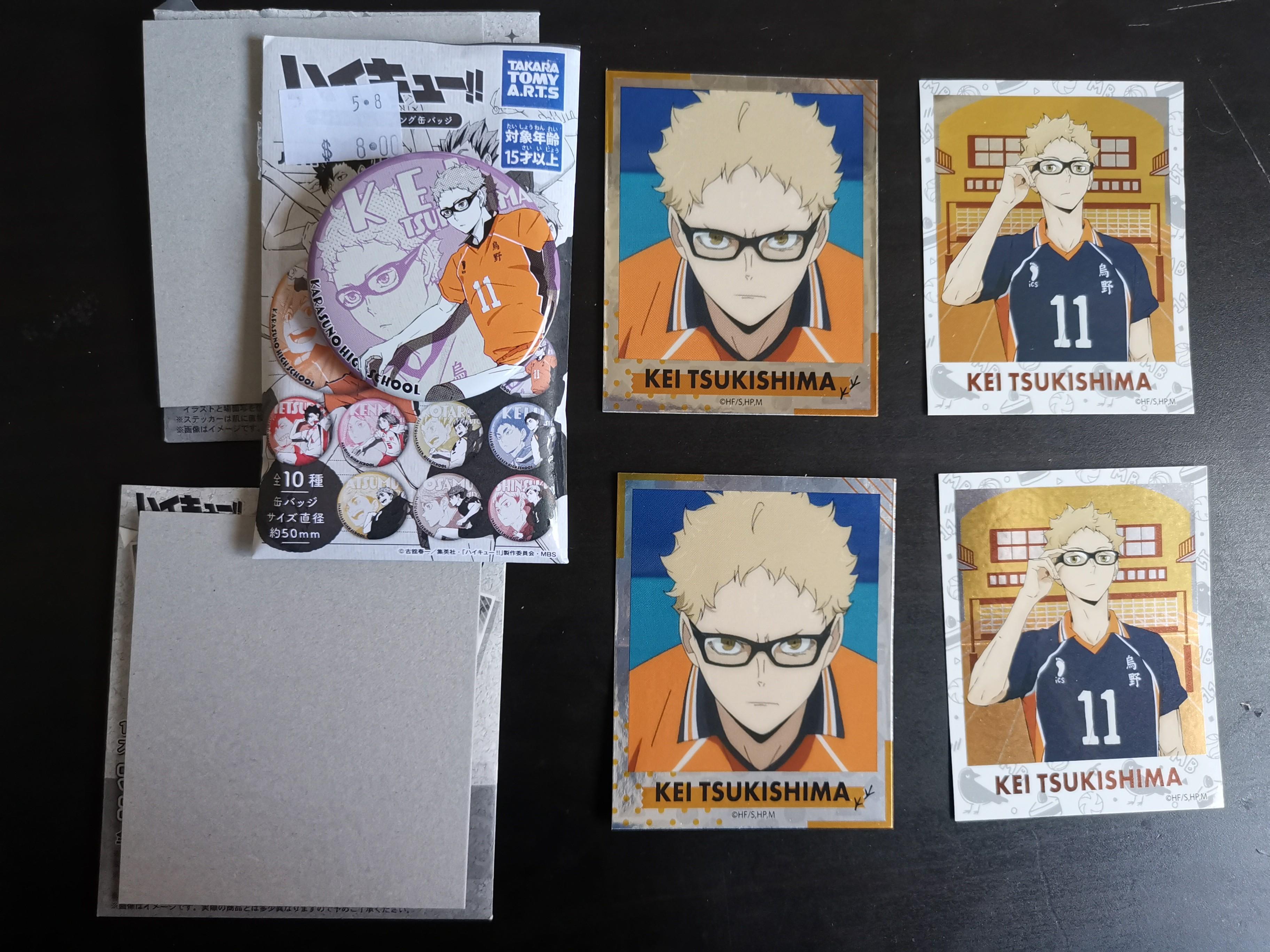 haikyuu tsukishima stickers, Hobbies & Toys, Memorabilia & Collectibles ...