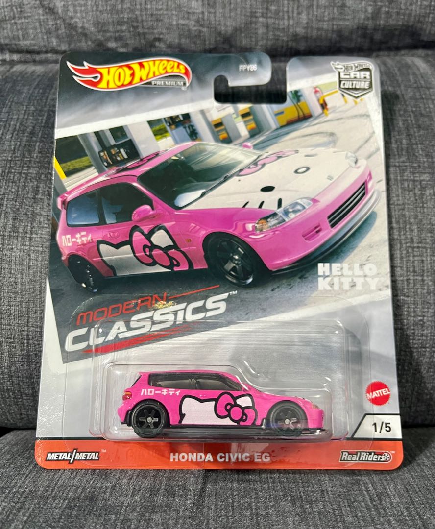 Hot wheels Honda Civic EG Hello Kitty edition, Hobbies & Toys, Toys ...