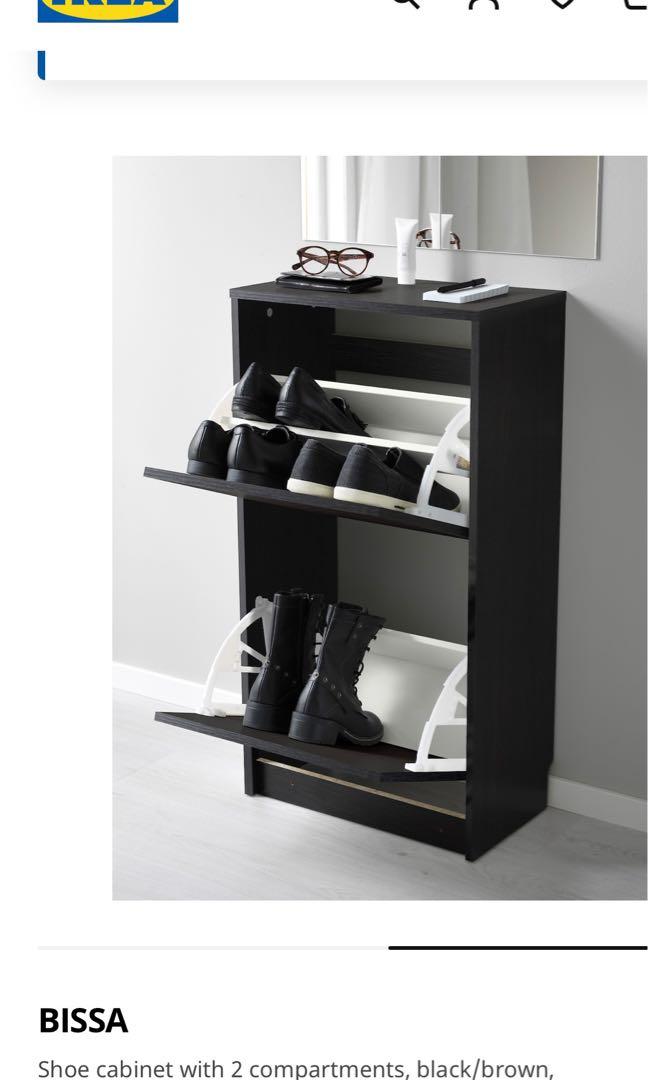 Ikea Bissa Shoe Cabinet Rack, Furniture & Home Living, Furniture ...