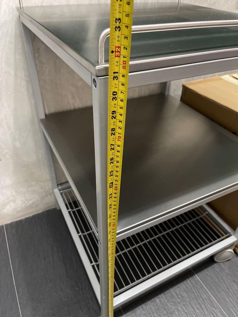 Ikea kitchen table stainless steel top, Furniture & Home Living ...