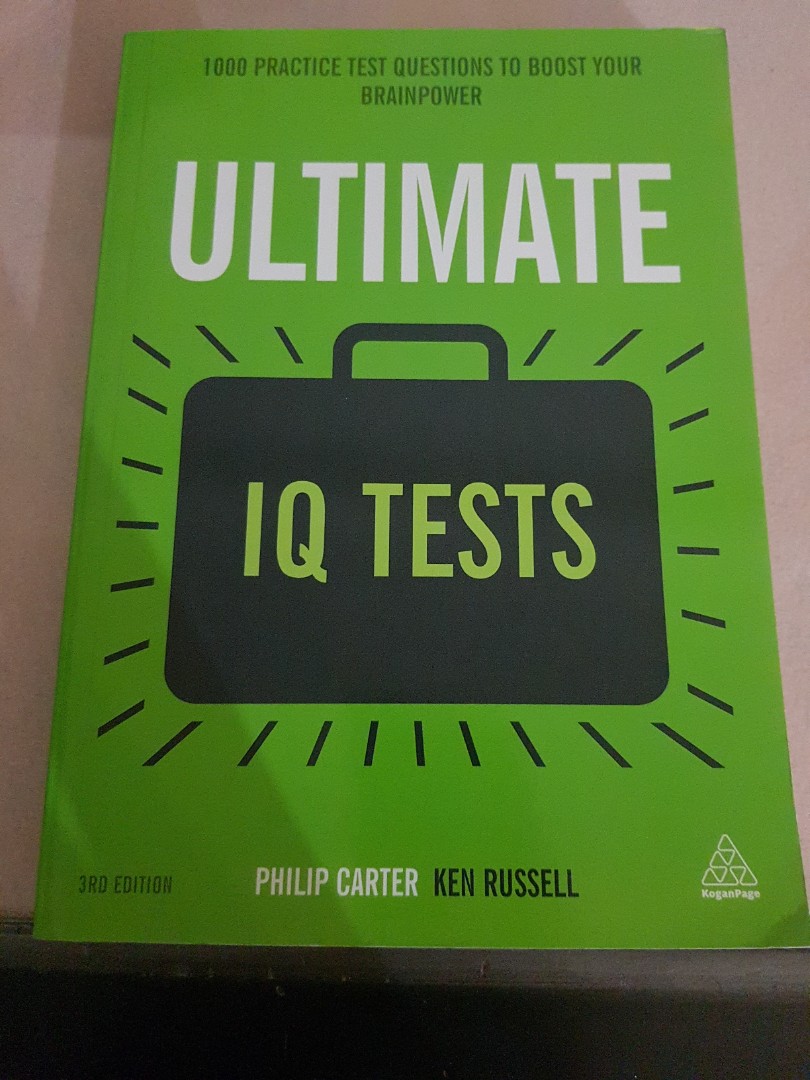 IQ test book & material for GAT, Hobbies & Toys, Books & Magazines ...