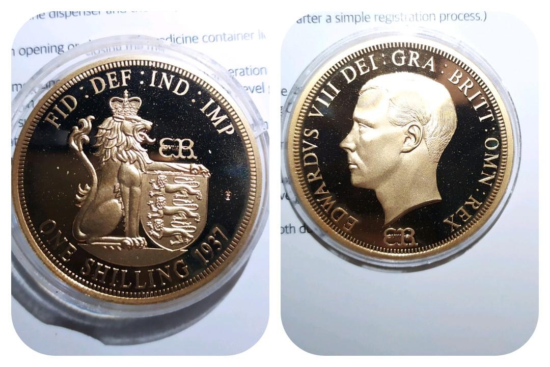 King Edward VIII Pattern Coin 1 Shilling Dated 1937, 興趣及遊戲, 收藏品及紀念品, 郵票 ...