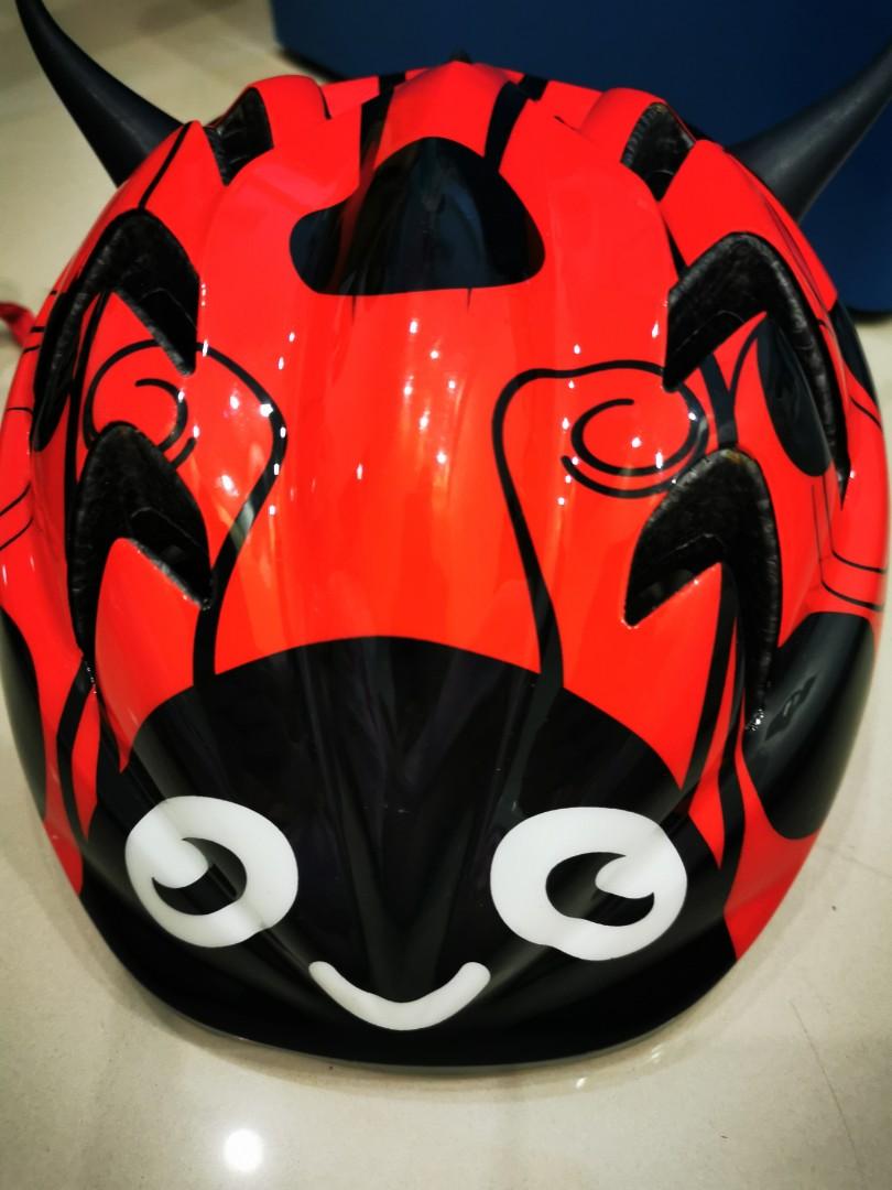 Ladybug helmet and knee, elbow and wrist guard., Sports Equipment ...
