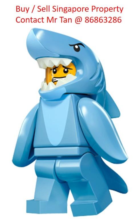 Lego 71011 Shark Suit Guy Minifig from Collectable Minifigures Series ...
