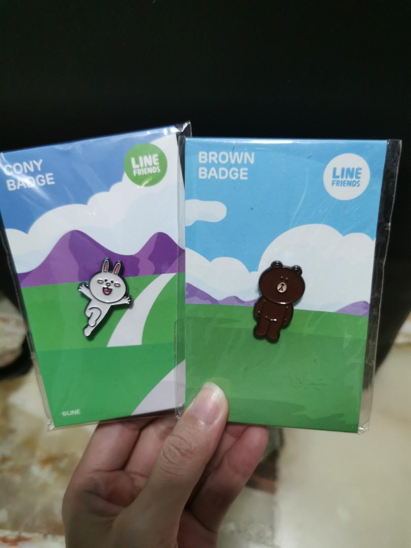 Line Character full body badges, Hobbies & Toys, Memorabilia ...