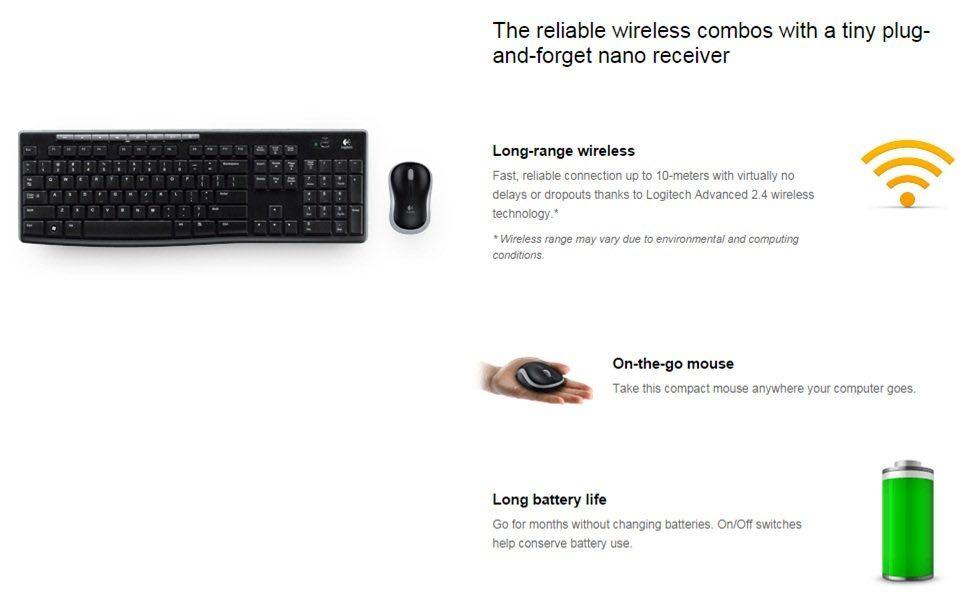 Logitech MK270R Wireless Keyboard + Mouse, Computers & Tech, Parts & Accessories, Mouse ...