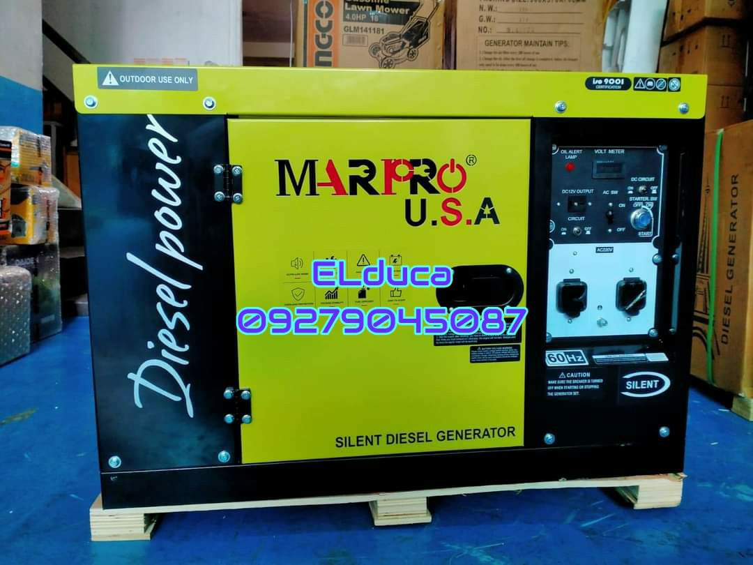 MarPro USA 10kva Diesel Silent Type Generator, Commercial & Industrial ...