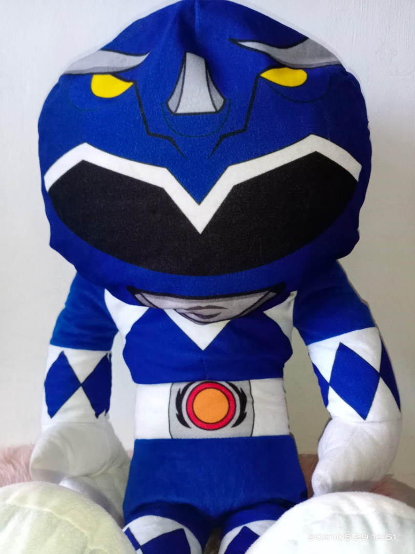 Mighty morphin power ranger blue giant plush toys, Hobbies & Toys, Toys ...
