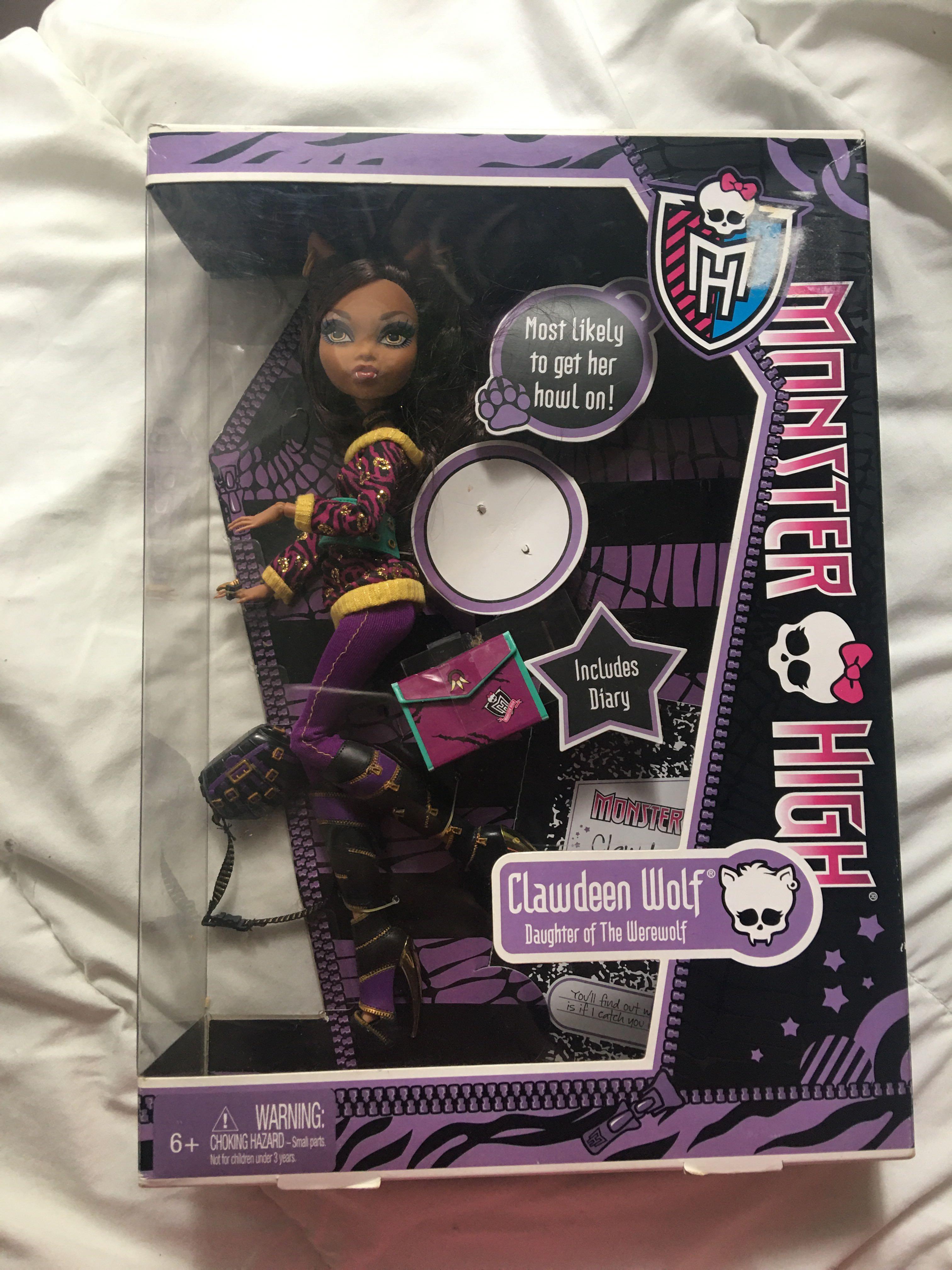 Monster High Clawdeen Wolf Original “Schools Out” doll Complete ...