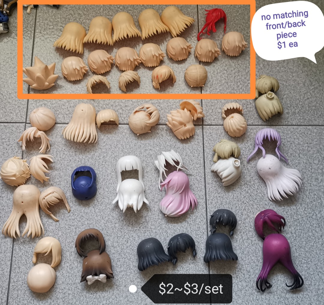 Nendoroid hair pieces for modding, Hobbies & Toys, Toys & Games on ...