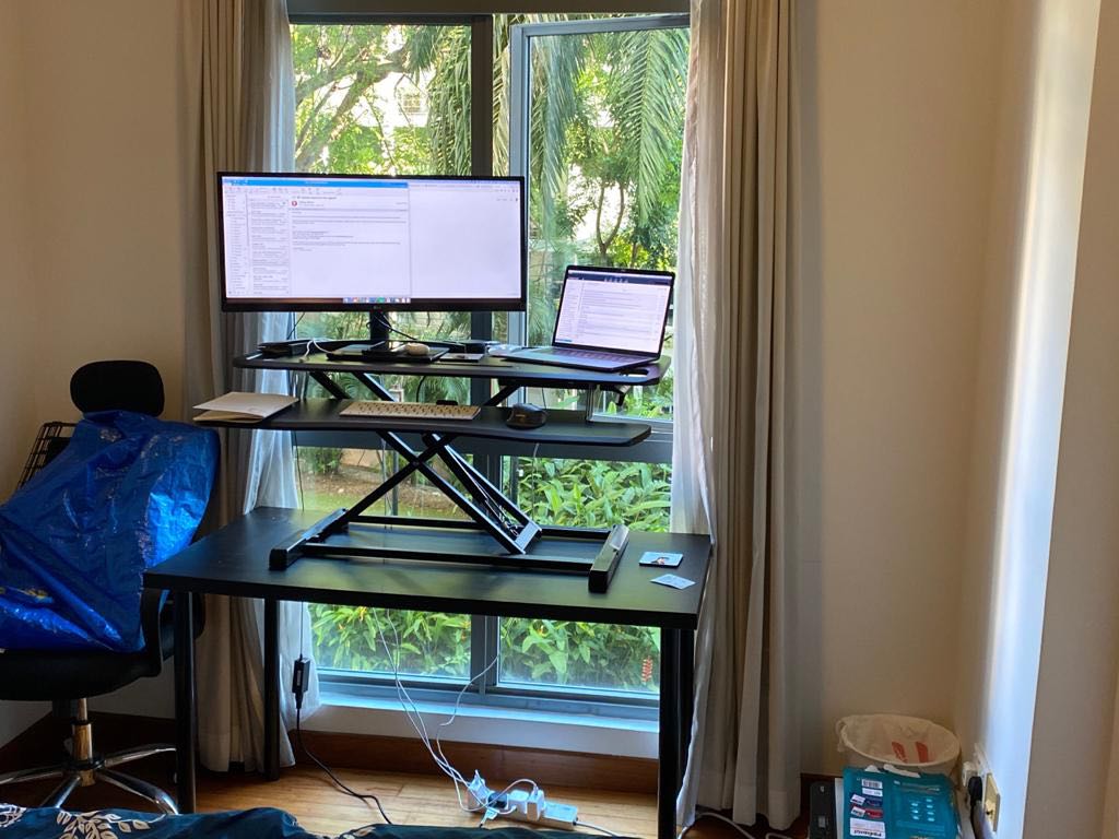 Omnidesk standing desk (switch), Furniture & Home Living, Lighting ...