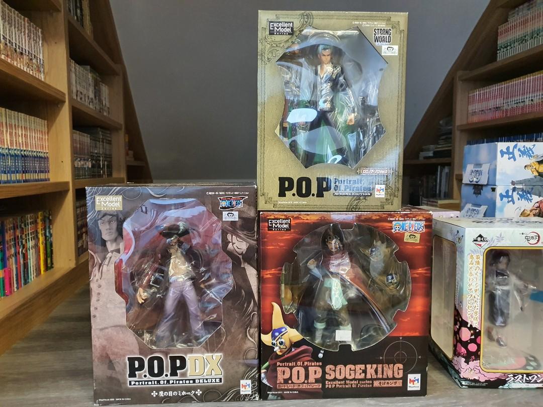 One Piece POP Potraits of Pirates Mihawk, Zoro, Sokeking Ussop, Hobbies ...