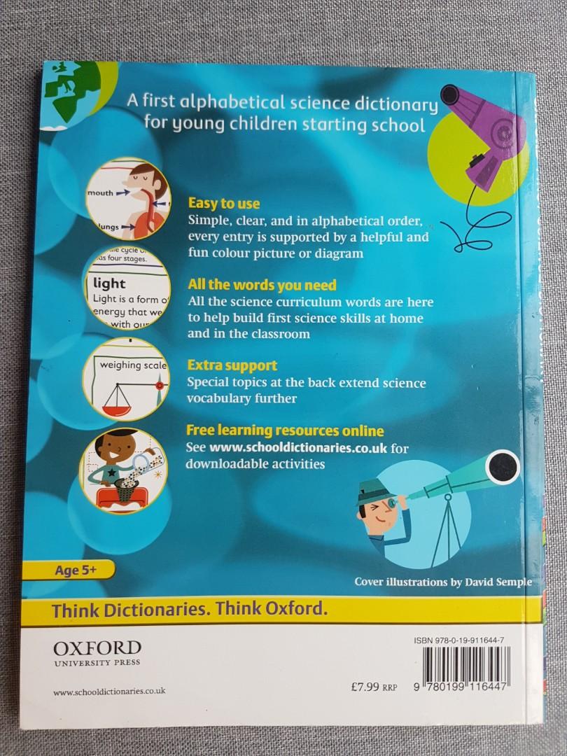 Oxford First Science Dictionary Children Book, Hobbies & Toys, Books ...