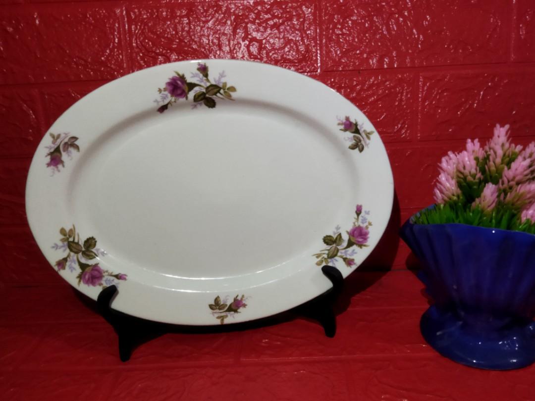 Piring Lodor VCR Lawas Antik 30cm, Antik, Lainnya di Carousell