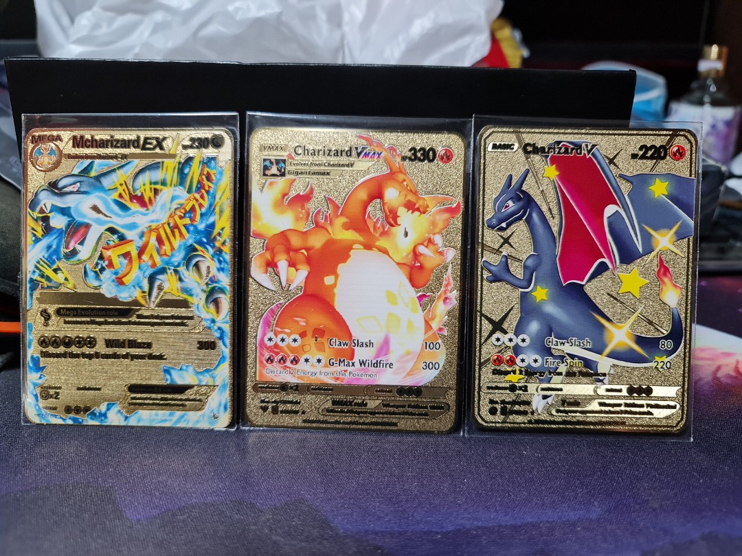 POKEMON CUSTOM CHARIZARD V, CHARIZARD VMAX, MCHARIZARD EX, Hobbies ...