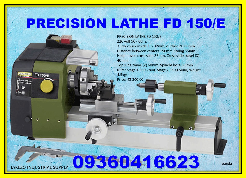 "PRECISION LATHE FD 150/E", Commercial & Industrial, Construction Tools ...
