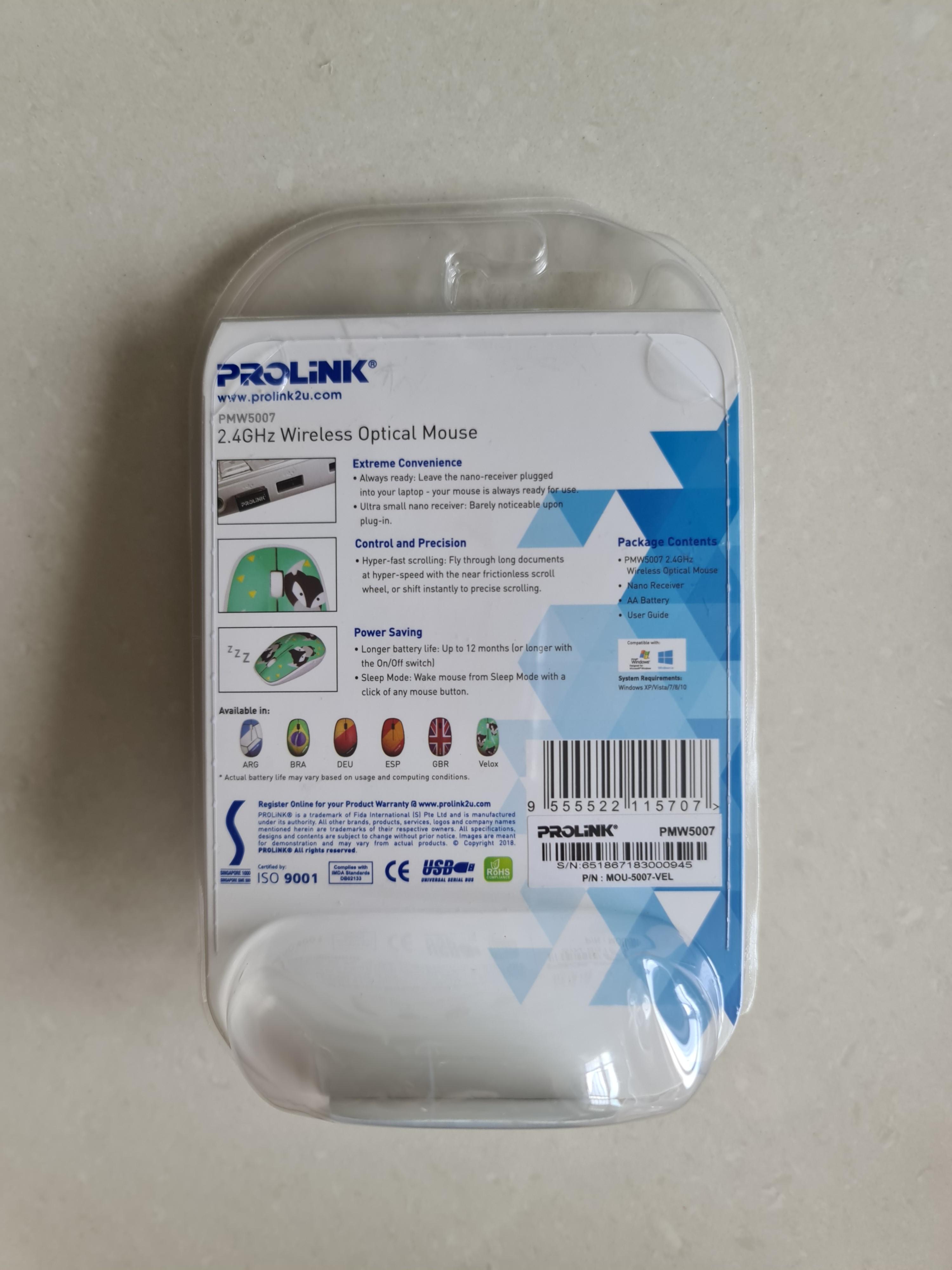 Prolink Wireless Mouse, Computers & Tech, Parts & Accessories, Mouse ...