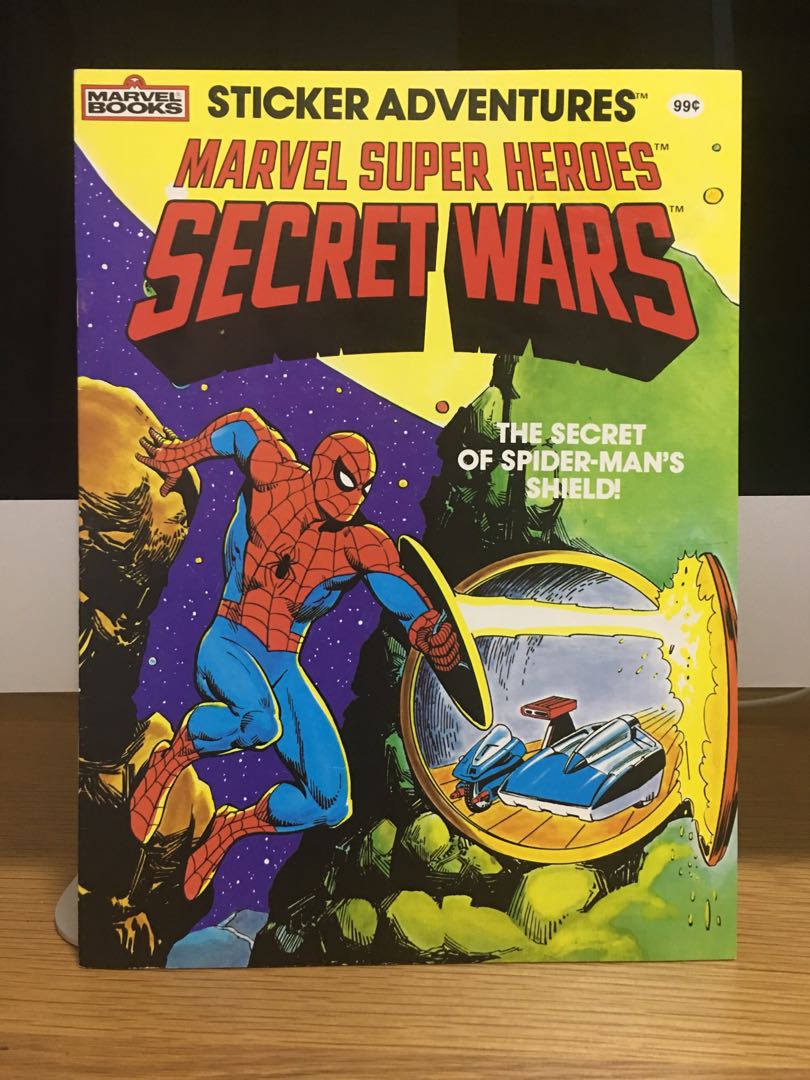 RARE HTF 1984 Marvel Secret Wars Sticker Adventure / Comic Book ...