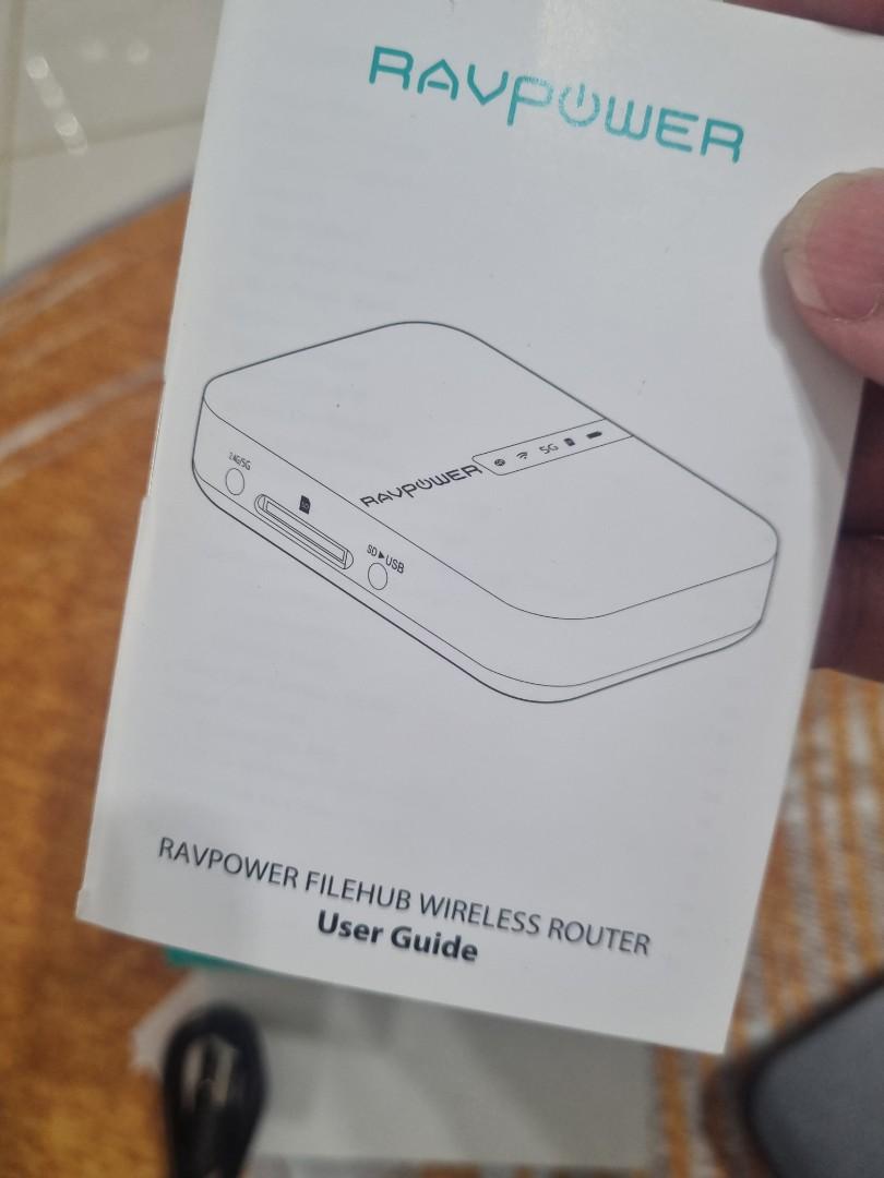 RAVPOWER FILEHUB WIRELESS ROUTER, Computers & Tech, Parts & Accessories ...