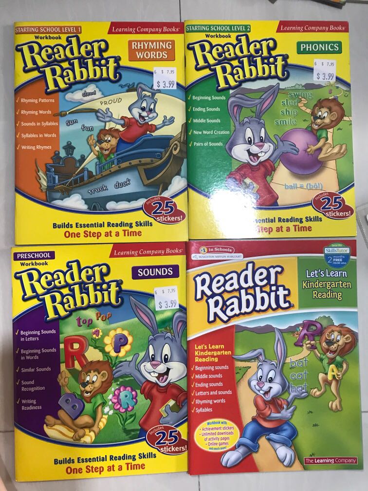 Reader Rabbit Phonics Workbooks, Hobbies & Toys, Books & Magazines ...