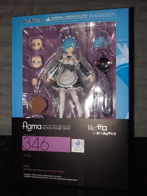 Rem (Re:Zero) figma 346 by Max Factory, Hobbies & Toys, Toys & Games on Carousell