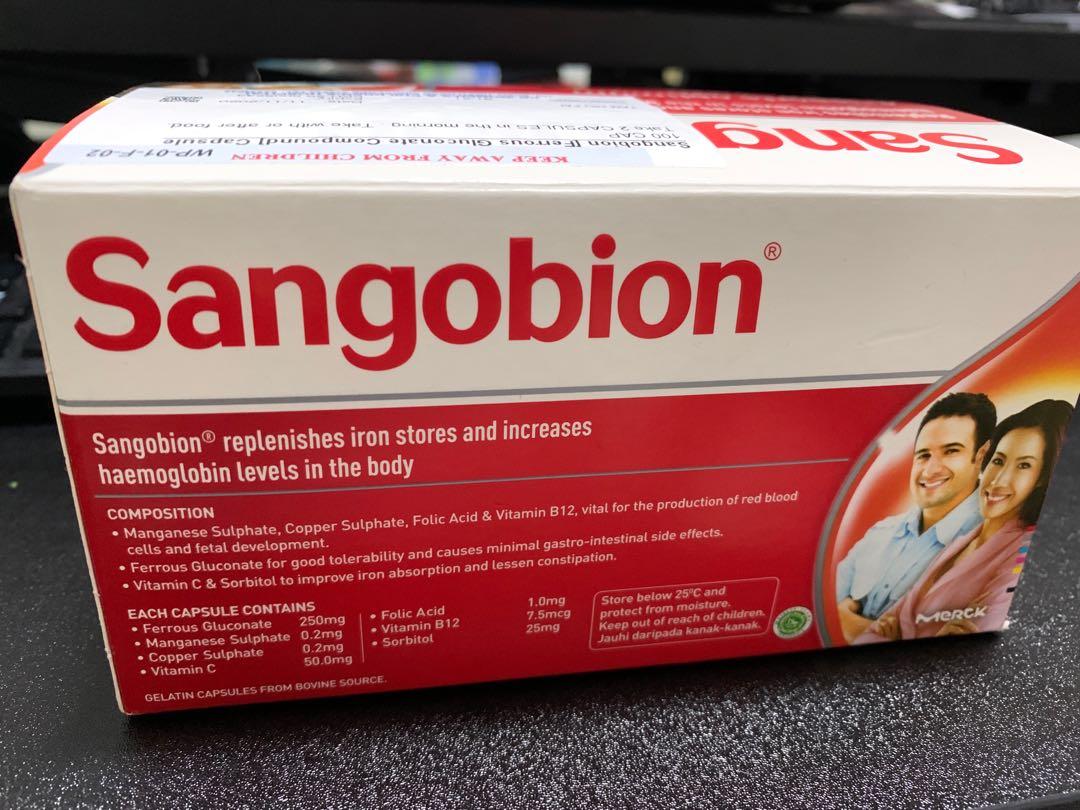 Sangobion (Iron Vitamin), Health & Nutrition, Health Supplements ...