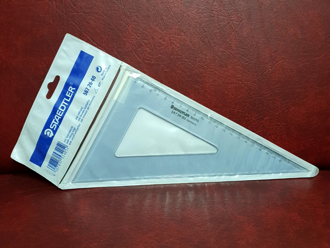 Staedtler Triangular Ruler (Slightly Used) on Carousell