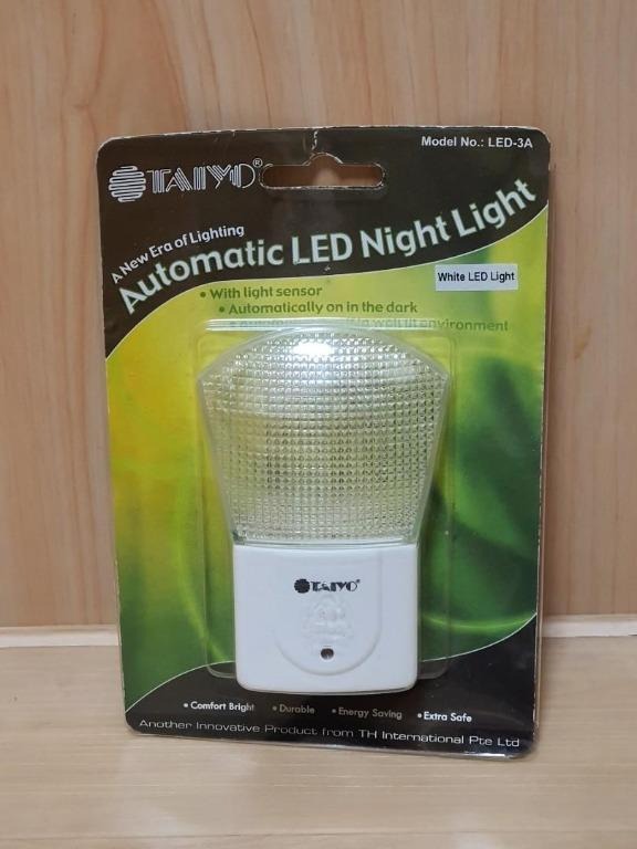 Taiyo Automatic LED Night Light, Furniture & Home Living, Lighting ...