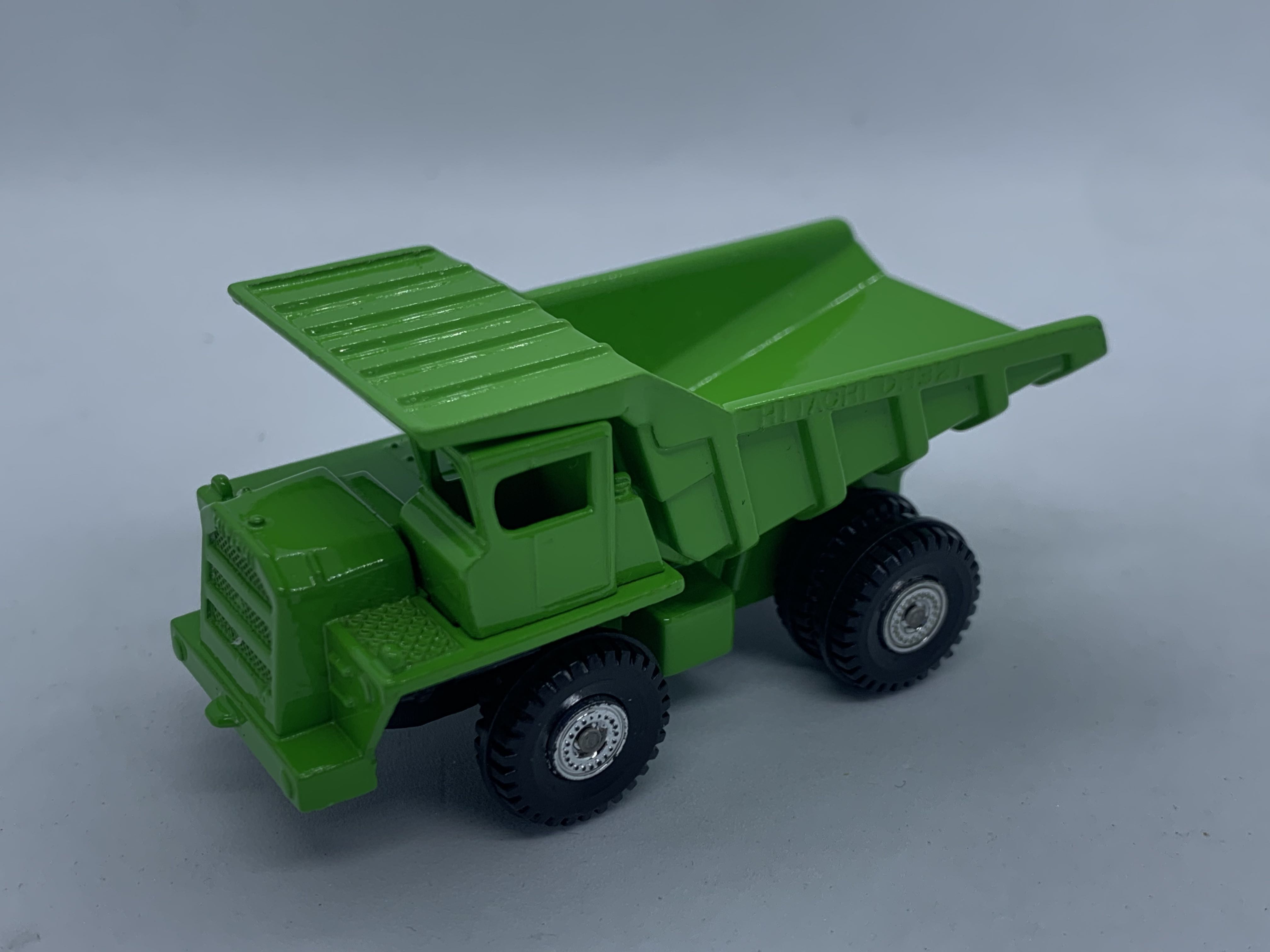 tomica tomy 黑盒 59 hitachi dump DH321 japan 日本製 泥頭車 工程車 綠色, 興趣及遊戲, 玩具 ...