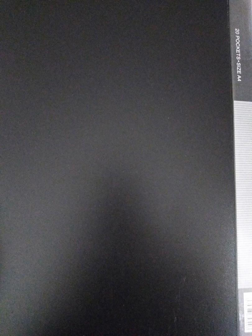 A4 Transparent clear light black file for piano/keyboard/study uses ...