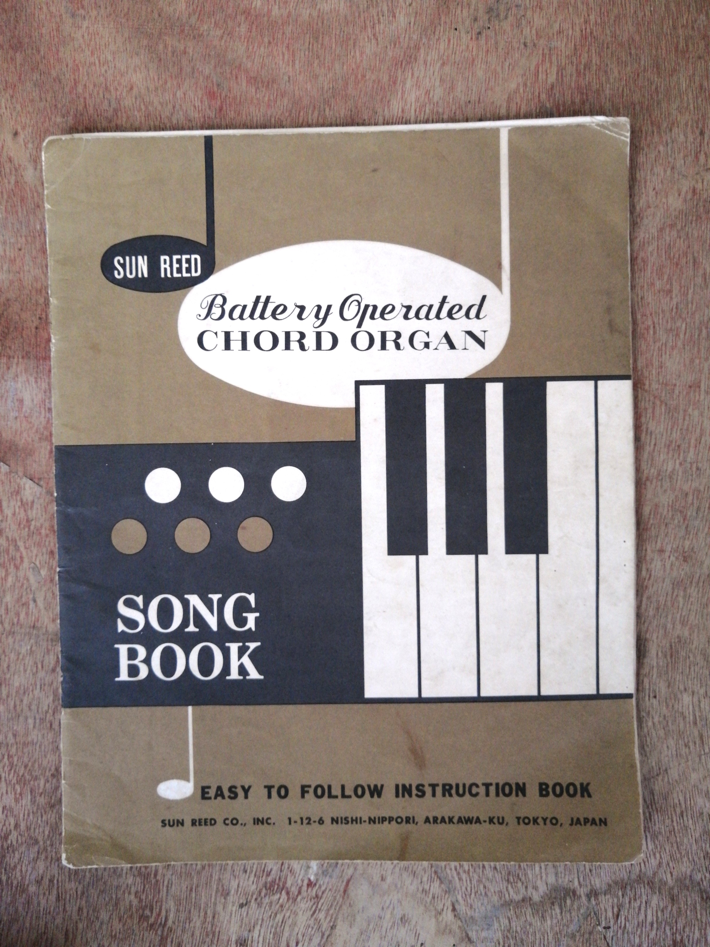 Vintage Sun Reed Battery Operated Chord Organ Music Scores, Hobbies ...