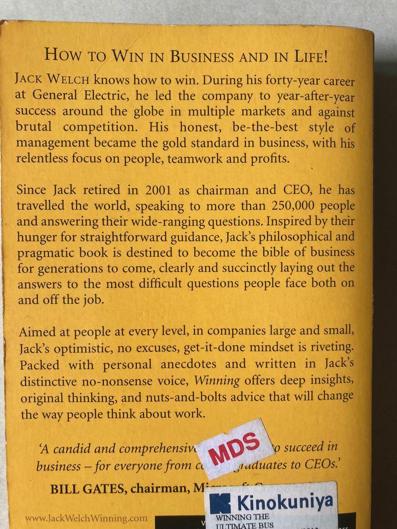 Winning - Jack Welch, Hobbies & Toys, Books & Magazines, Fiction & Non ...