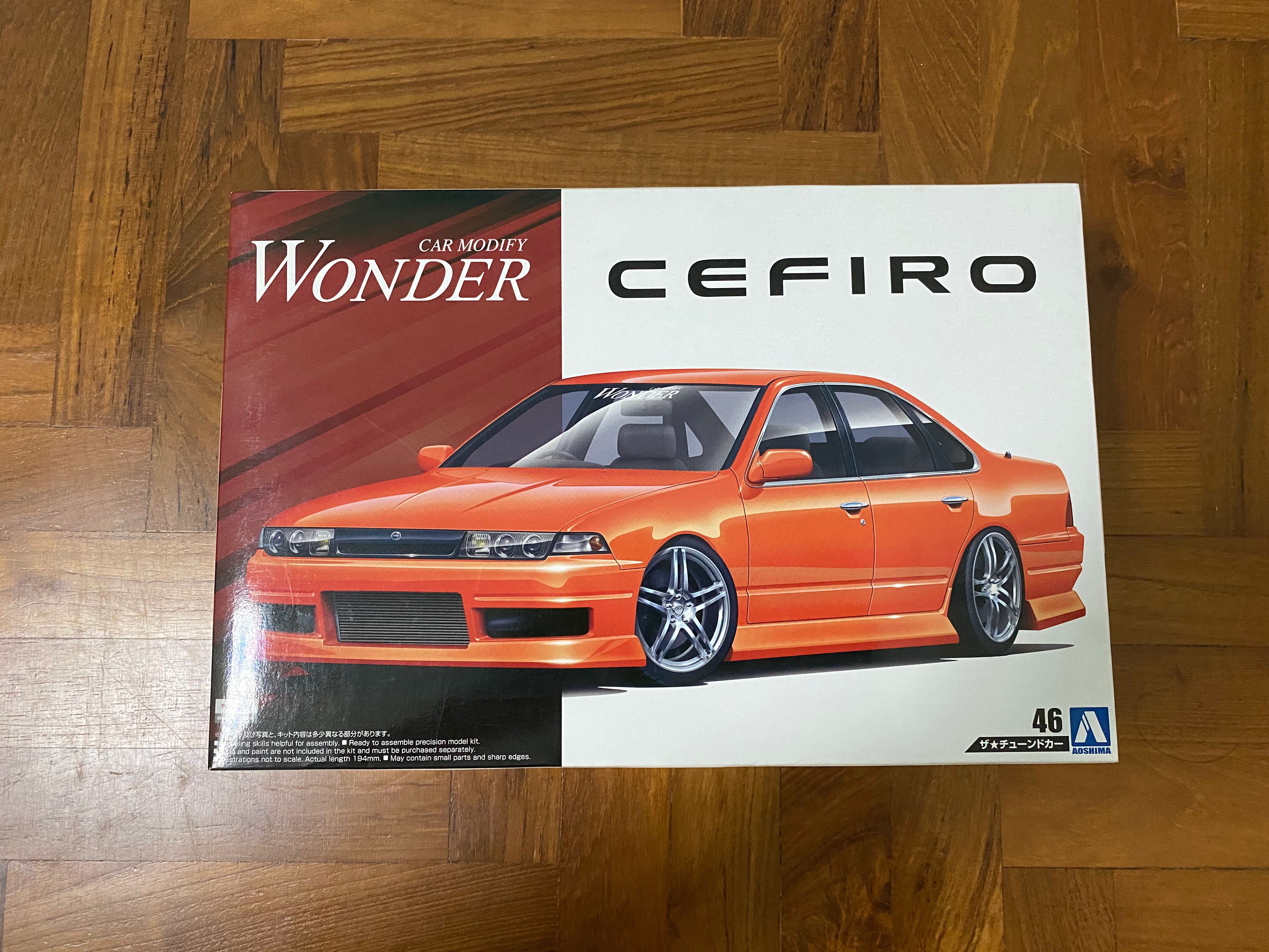 1/24 Scale Aoshima Wonder Modify Nissan Cefiro A31 Model Kit, Hobbies ...