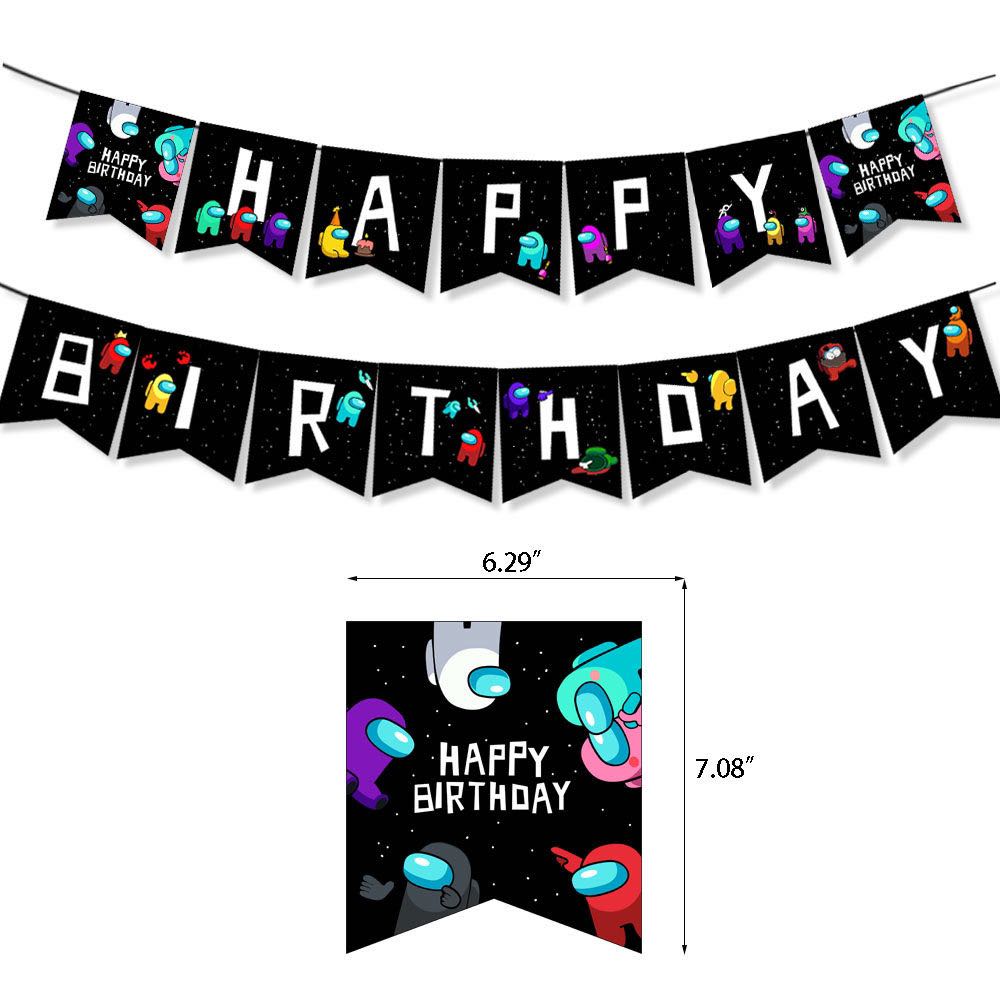 Among us birthday banner, Hobbies & Toys, Stationery & Craft, Occasions ...