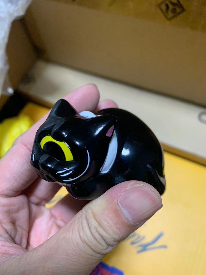 Realhead Sofubi japan Black cat, Hobbies & Toys, Toys & Games on Carousell