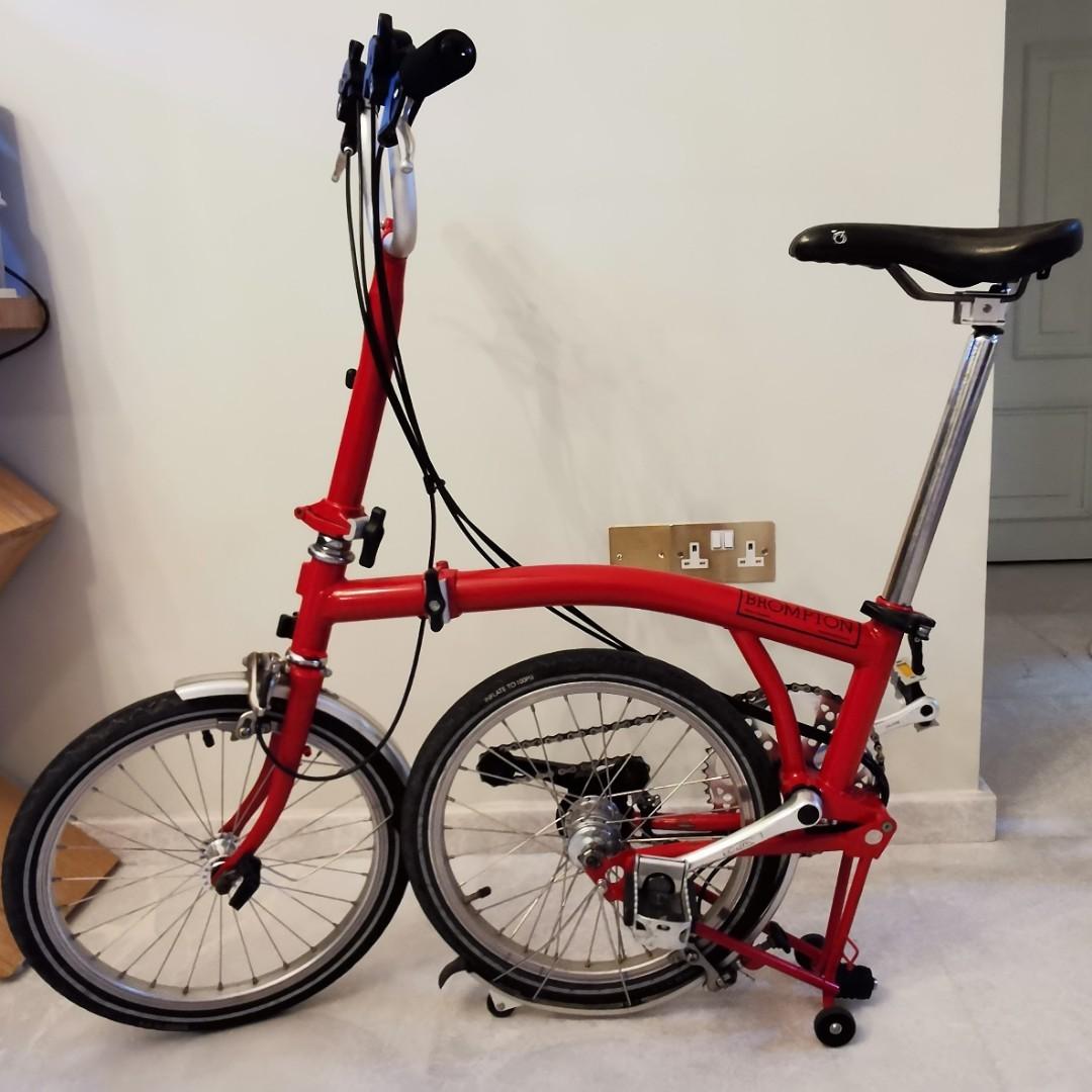 Brompton red 6 speed, Sports Equipment, Bicycles & Parts, Bicycles on ...