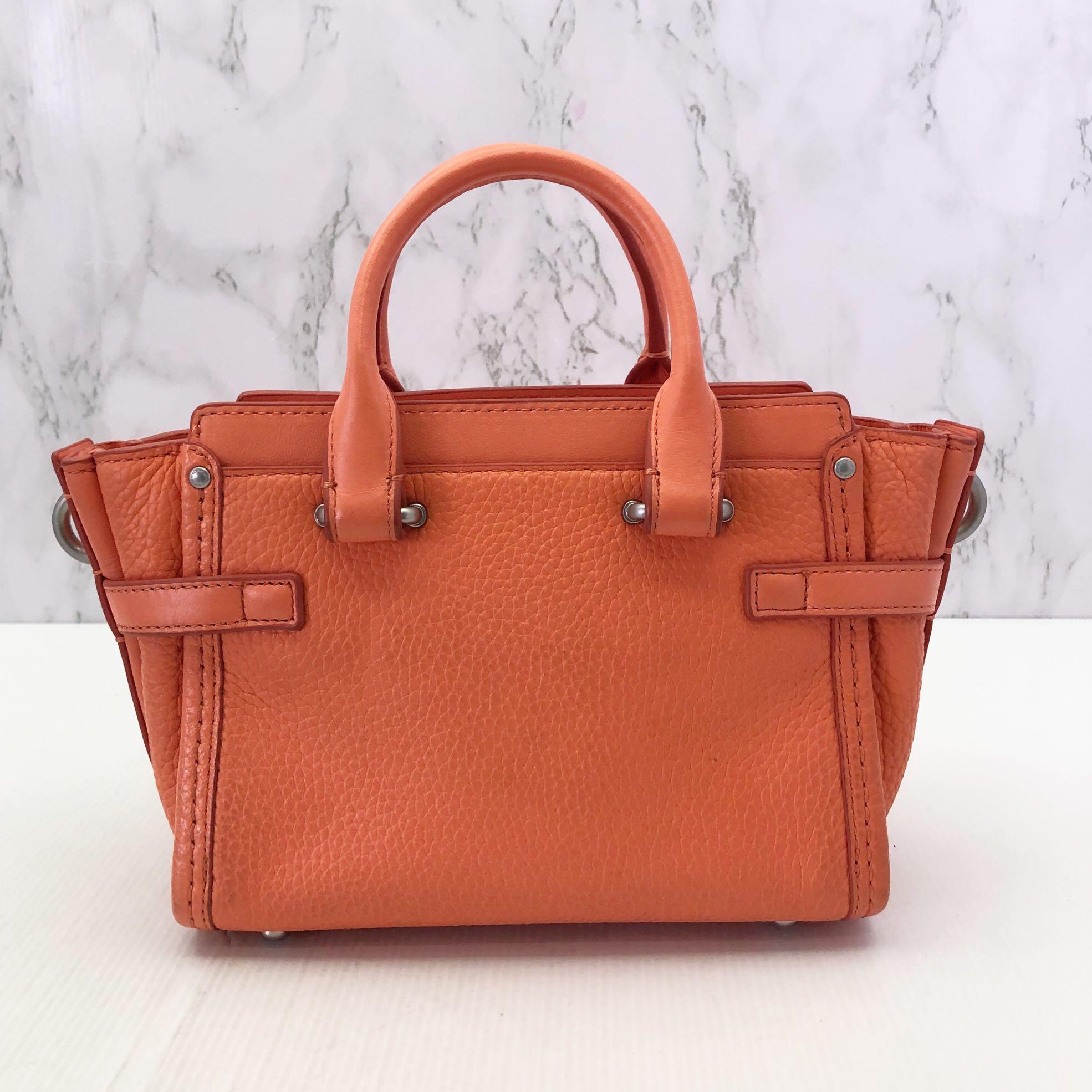 COACH 35798 PEACH TWO WAY BAG 217008521 [, Women's Fashion, Bags ...