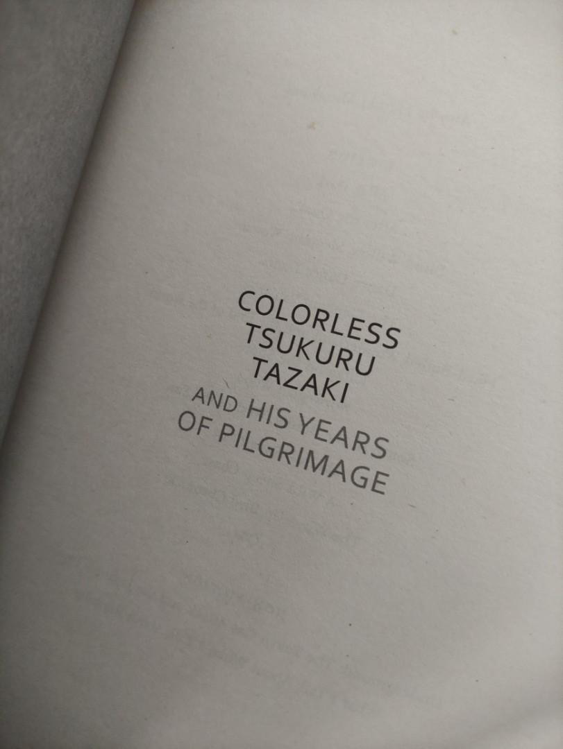 Colorless Tsukuru Tazaki and His Years of Pilgrimage by Haruki Murakami ...